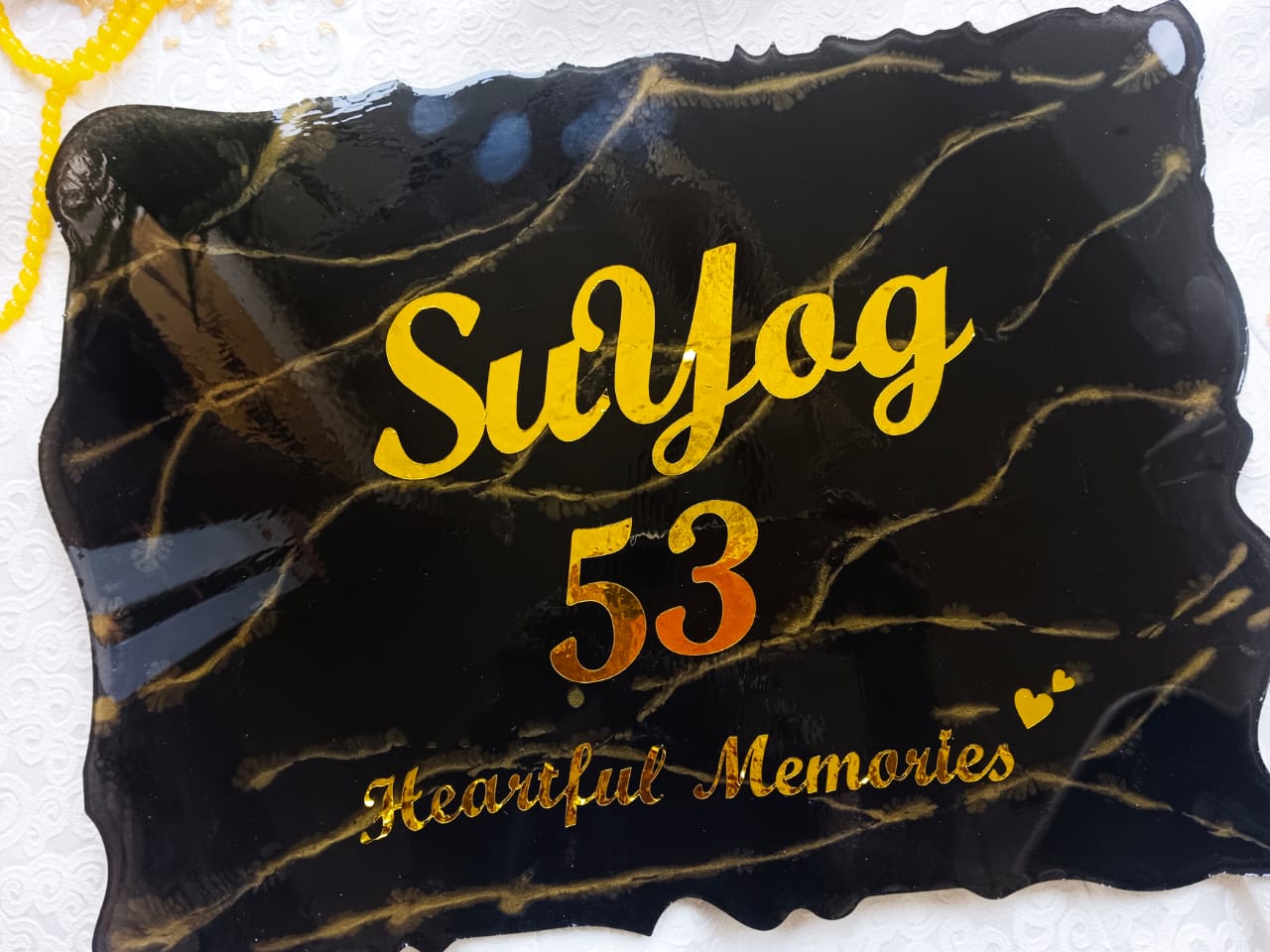 Discover the Magic of Personalized Resin Art Name Plates: A Perfect ...