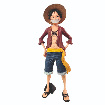 One Piece Monkey D Luffy With (3 Different Faces) Action Figurine 26CM ...